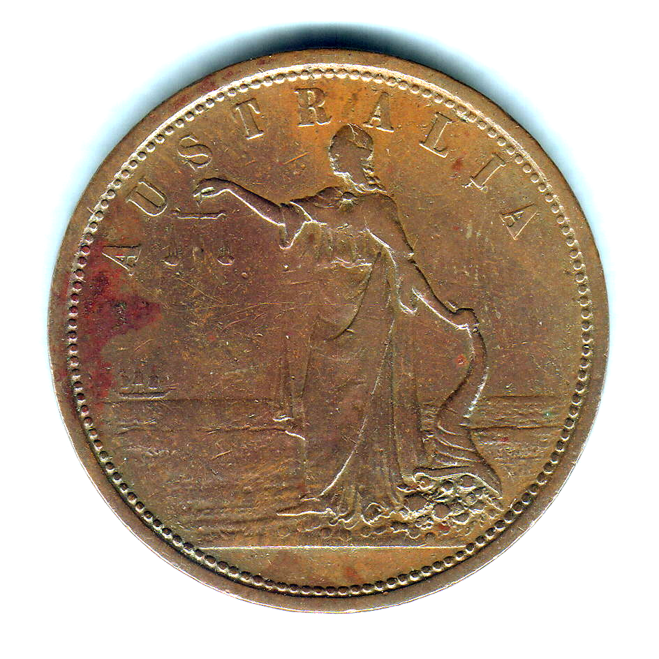 Australia Token. Jones & Co.. c1870s 1d. Ipswich, Queensland....aVF/F+ ...