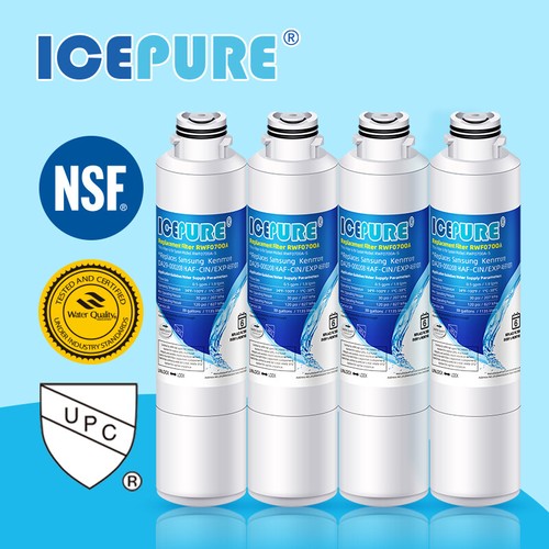 4 Pack Fit For Samsung RF263BEAESG/AA RF263BEAEBC/AA Water Filter ...