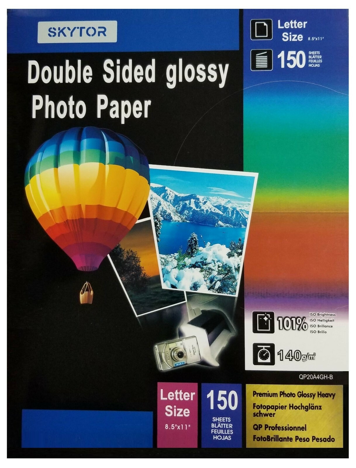 150 Sheets Glossy Inkjet Photo Paper Double Sided Brochure 140gsm ...