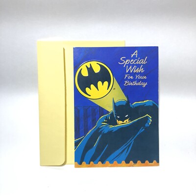 Vintage 1990 BATMAN Happy Birthday DC Comics Greeting Card | eBay