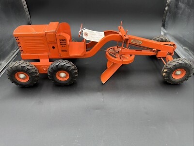 Doepke Model Toys Adams Road Grader 1948 Brilliant Orange 1st Year! | eBay