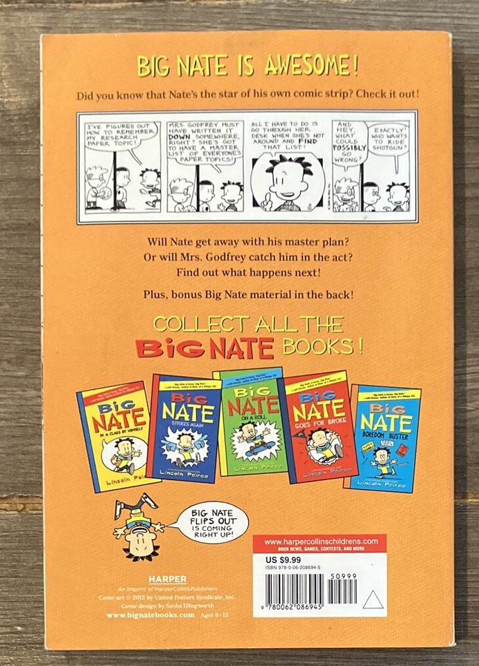 Lot of 5 Big Nate Graphic Books- Lincoln Peirce Paperback | eBay