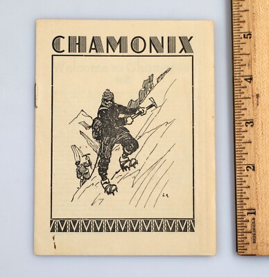 Vintage Chamonix France Tourist Booklet | eBay