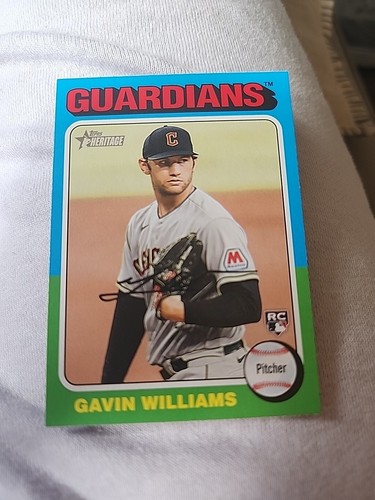 2024 Topps Heritage #489 Gavin Williams Cleveland Guardians RC | eBay