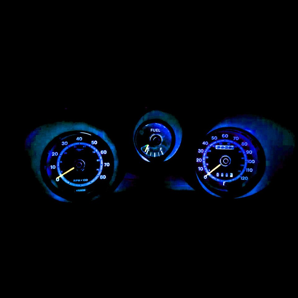 Dash Instrument Panel Cluster Gauge LED Light Bulbs Kit For 71-73 Ford ...