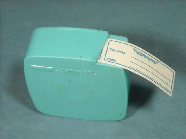 VINTAGE TUPPERWARE BLUE LABEL DISPENSER + FREEZER LABELS 1446 | eBay