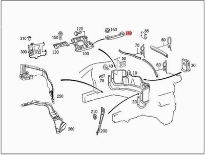 Genuine MERCEDES A209 C209 CL203 S203 W203 C-CLASS W203 Rail 2036280041 ...