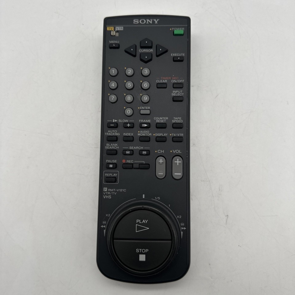 Sony RMT-V121C TV VTR VCR VHS Player Remote Control, Black | eBay