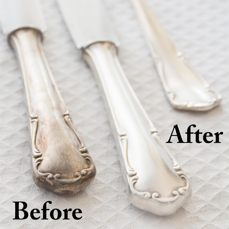 Silver Polish Sterling Silver Cleaner For Dinnerware Silverware Tarnish ...
