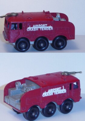 Matchbox 63 Foamite Crash Tender, karminrot/silbergraumetallic, AIRPORT ...