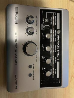 ROLAND UA-4FX2 Stream Station Audio Interface Effector Tested Working ...