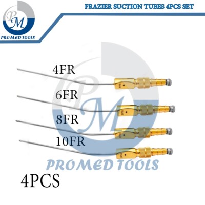 FRAZIER SUCTION TUBE WITH TIP SIZES 4FR, 6FR, 8FR, 10FR SURGICAL ...