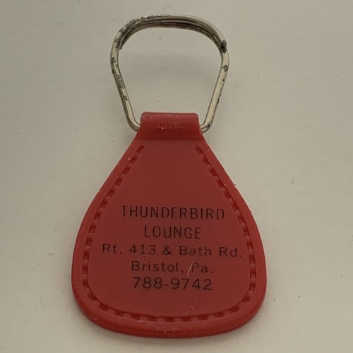 Vintage Thunderbird Lounge 70’s Keychain Bristol PA 788-9742 | eBay