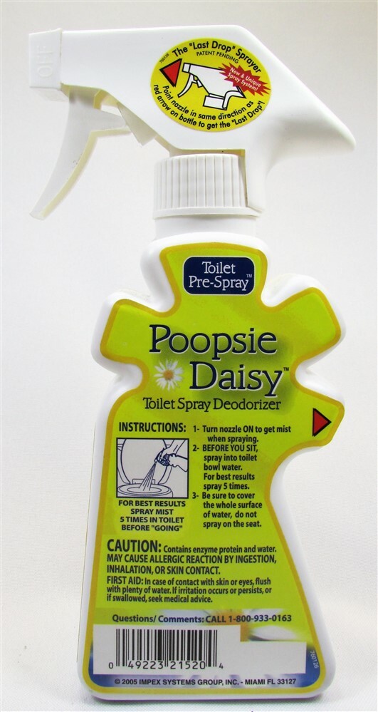 Poopsie Daisy Toilet Pre-spray Deodorizer Odor Killer Bowl Freshener ...