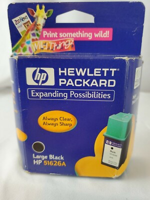 Genuine HP 51626A Black Ink Cartridge for DeskJet DesignJet OfficeJet ...