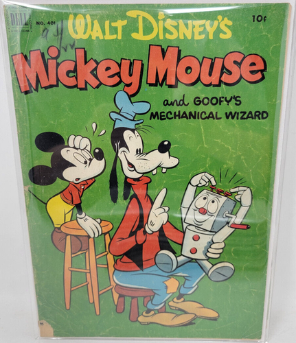 FOUR COLOR COMICS #401 MICKEY MOUSE *1952* DELL GOLDEN AGE 2.0* | eBay