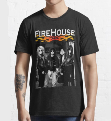 Retro Firehouse Band T-Shirt Unisex Short Sleeve T-Shirt All Sizes S ...
