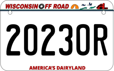 Wisconsin "Off Road" ATV/UTV License Plate | eBay