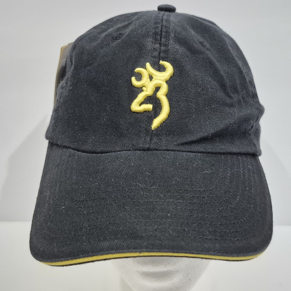 Browning Firearm Hat Twill Pipe Brim Black Cotton Ball Cap | eBay