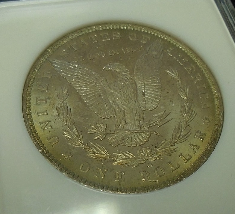 1885 O United States Morgan Silver Dollar NGC MS 63 Toning and Older ...