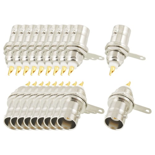 10pcs x BNC Female Connector RF Polycarbon Nut for Welding Adapters ...