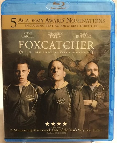 Foxcatcher Blu-ray Steve Carell Channing Tatum Mark Ruffalo | eBay