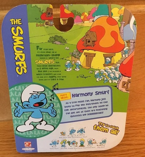PLAY ALONG THE SMURFS HARMONY W INSTRUMENTS ACTION FIGURE NEW! | eBay