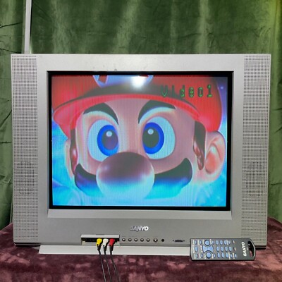 Sanyo CRT TV 20" DS20930 Composite Silver Flat OEM Remote Model | eBay