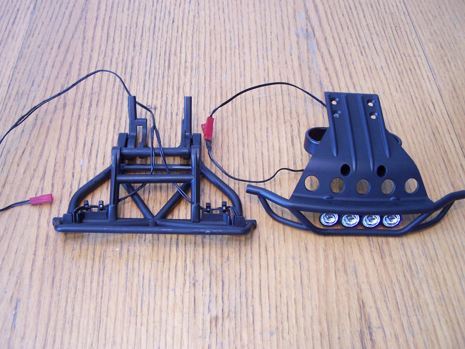 Fits 1/10 Traxxas 2wd Slash Front Rear Bumpers 272 Mount LED Light Bar ...