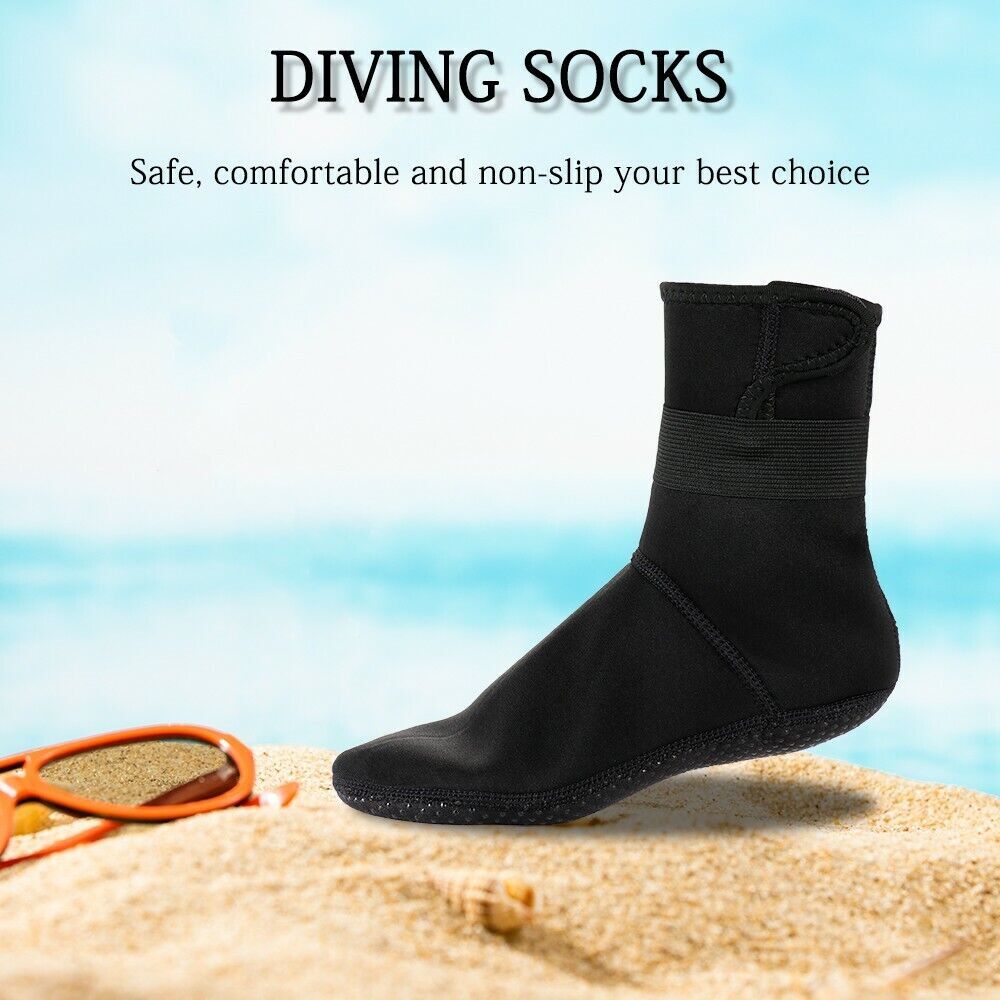 1 pair Neoprene Socks 3mm Diving Sock for Swimming Kayak Dinghy Sailing ...