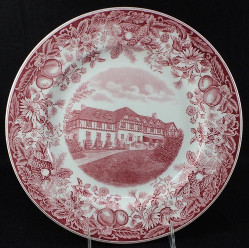 Wedgwood VASSAR COLLEGE PINK Dinner Plate Alumni House GOOD CONDITION ...