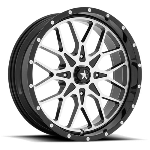 15x7 +10 MSA Offroad M45 Portal 4x156 Gloss Black Machined Wheels (Set ...