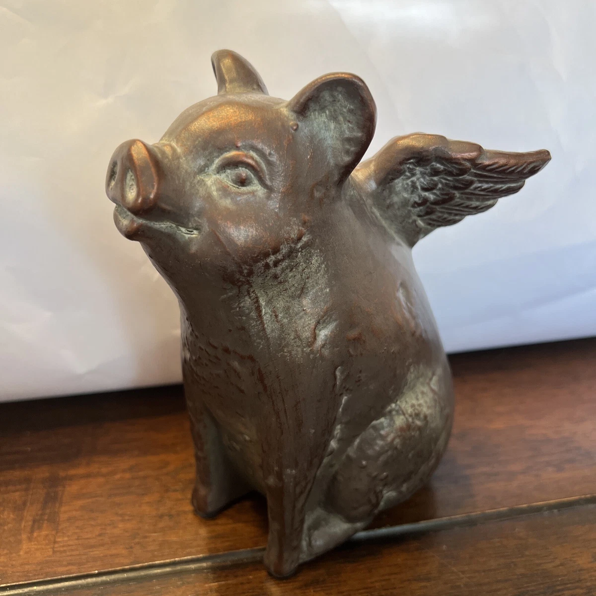 Ceramic Pig With Wings