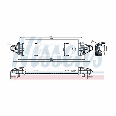 Nissens Intercooler Front 96535 2045000100 for Mercedes MB | eBay