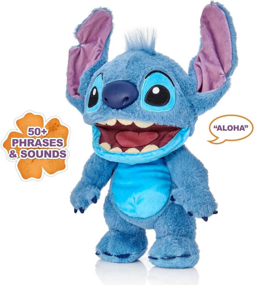 WOW STUFF Disney Chatty Stitch Deluxe Puppetronic Stitch Animatronic ...