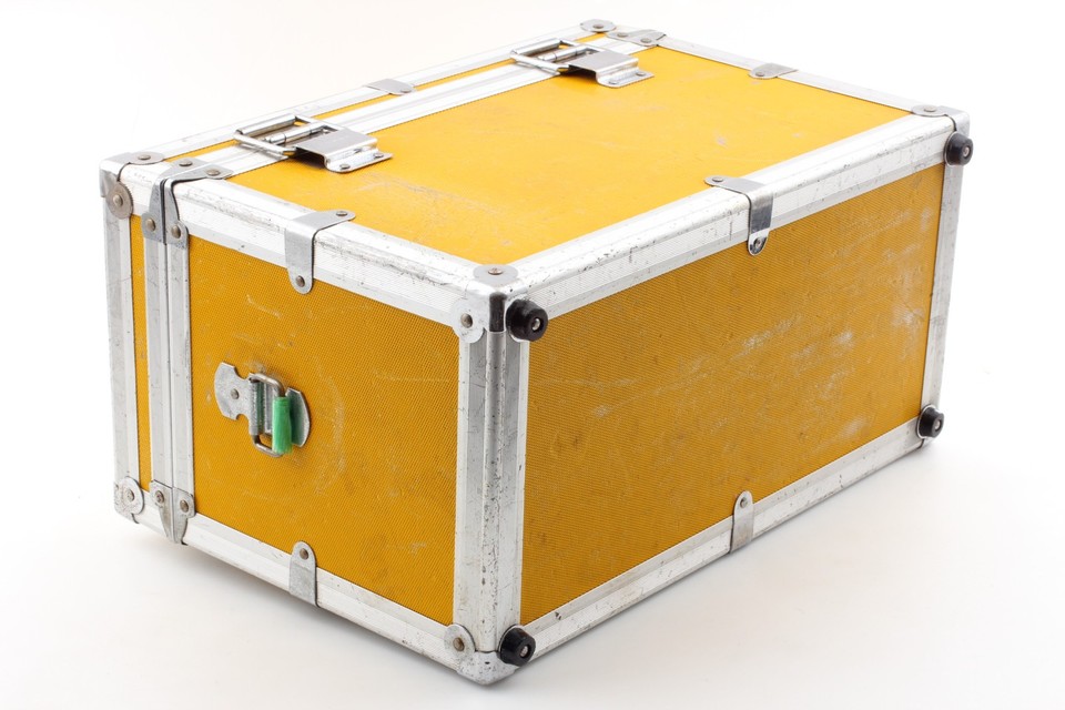 [N MINT] Nikon Vintage Yellow Aluminum Camera Carry Hard Case Trunk ...