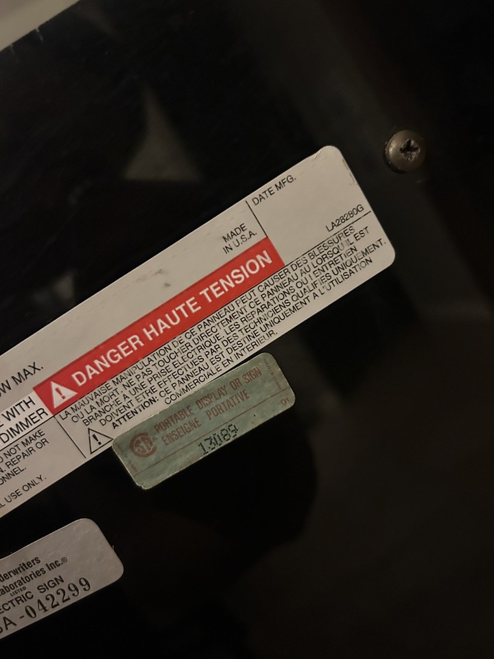 ORIGINAL TACO BELL NEON LIGHT LIGHTED SIGN EXPRESS HARD TO FIND ...