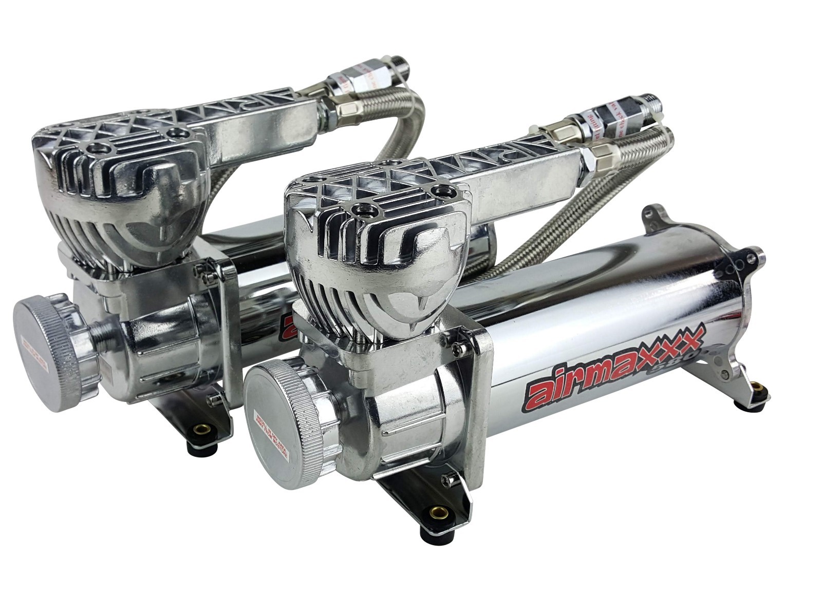 2 580 Chrome Air Compressors 180 psi Off Pressure Switch For Air Ride ...