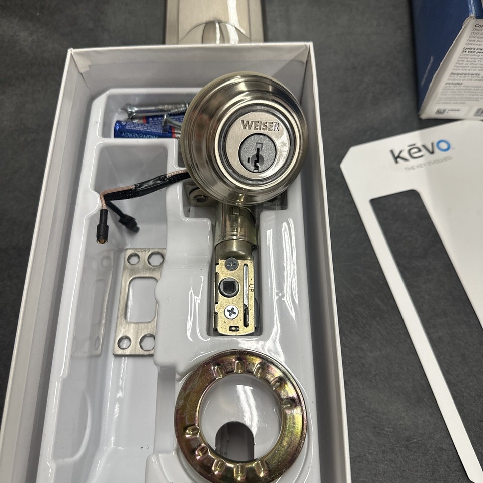 Weiser Kevo Bluetooth Enabled Deadbolt Lock- Touch to Open Convenience 59184321944| eBay