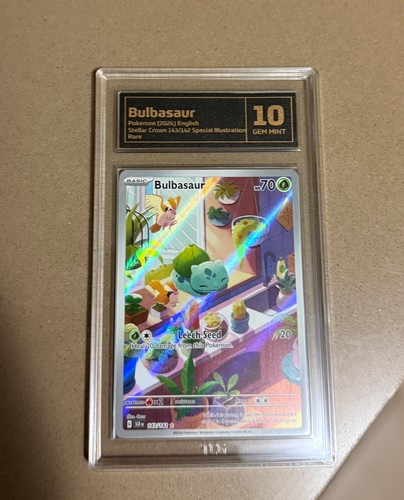 TCG 10 GEM MINT 2024 POKEMON EN-STELLAR CROWN ILLUSTRATION RARE #143 ...