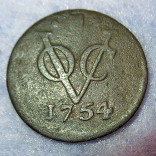 Certificate of Authenticity 1754 New York 1/2 Penny VOC Dutch Colonial ...