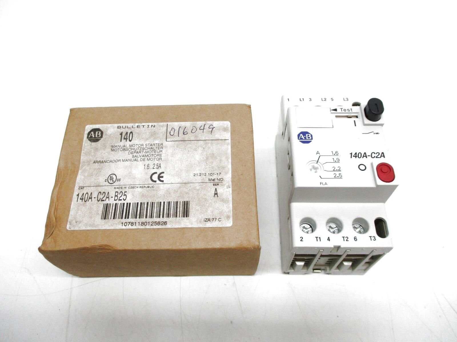 ALLEN BRADLEY 140A-C2A-B25 SER. A 1.6-2.5A (BR/WH) NSMP | eBay