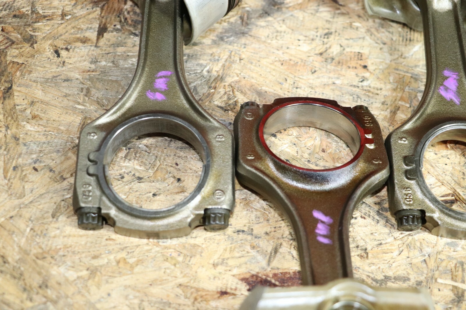 Set of 10 Piston Crankshaft Connecting Rods S85 V10 Engine OEM BMW E60 ...