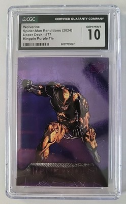 2024 Marvel Renditions Spider-man Kingpin Purple Wolverine #77 CGC 10 💎 ...