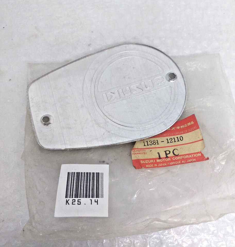 Suzuki A100 A100X Genuine Stator Magneto Inspection Cap Cover Emblem ...