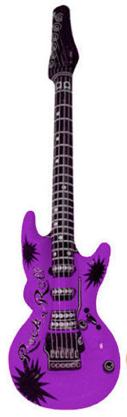Inflatable Air Guitar - Choose From 16 Colours - 106cm Blow Up Rock ...