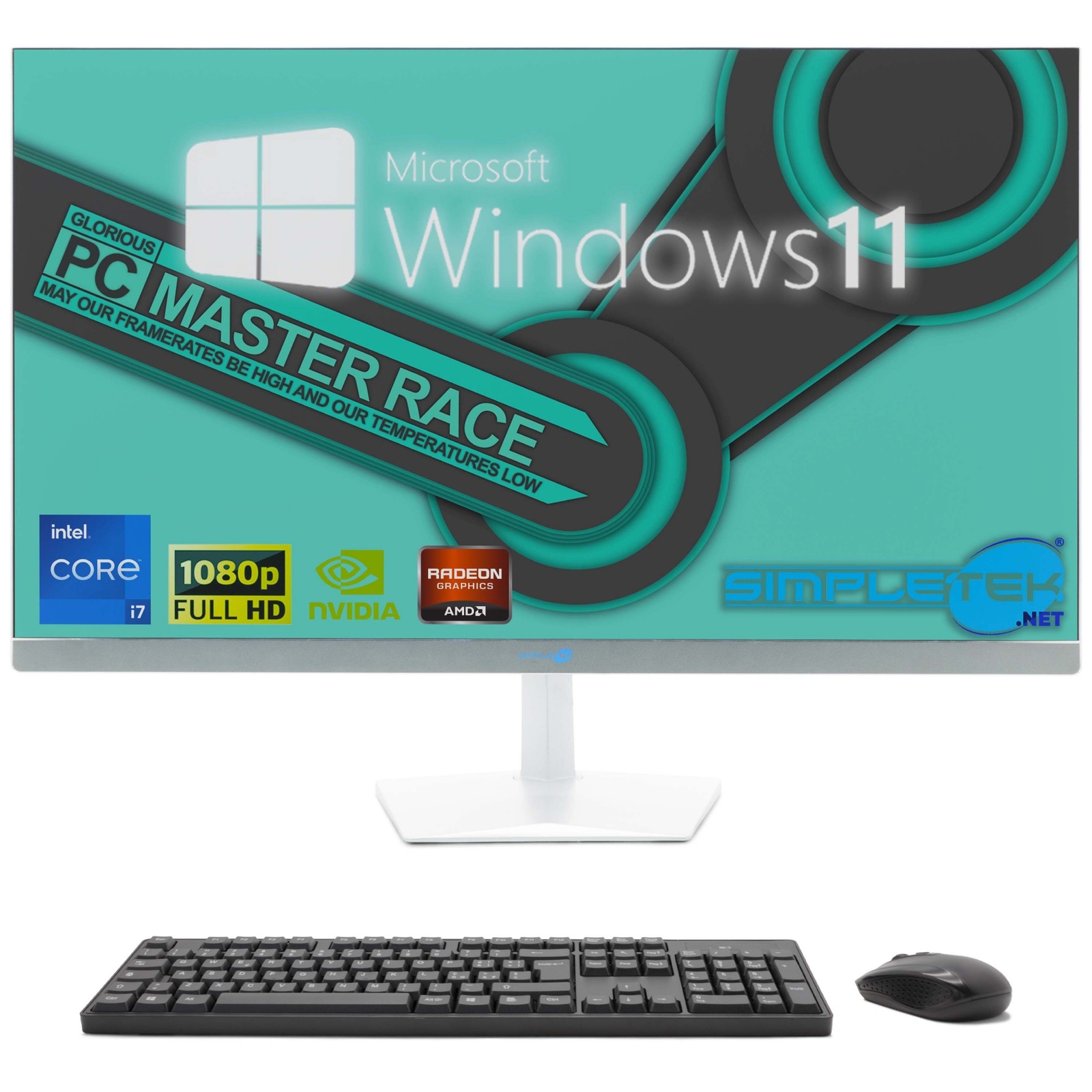 Aio All IN One i7 27 " WIN11 64GB 4TB Gpu GTX1650 4GB PC Computer ...