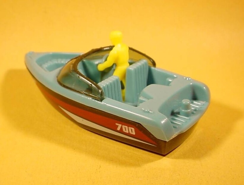 MATCHBOX BLUE/BLACK SKI BOAT MB41-K2 LOOSE | eBay
