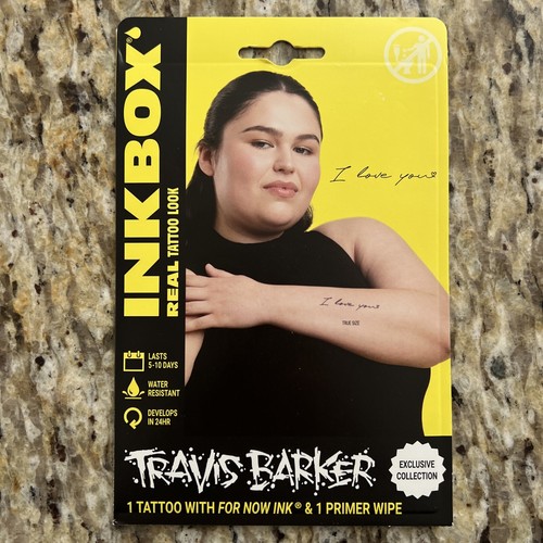 Ink Box Temporary Tattoo Travis Barker Exclusive Collection I Love You ...