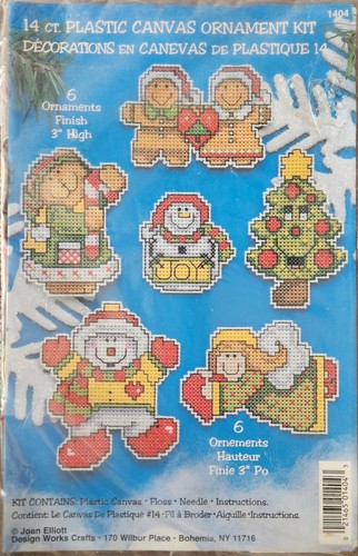 Design Works Crafts Cross Stitch Kit - Set of Six (6) Christmas Themed ...